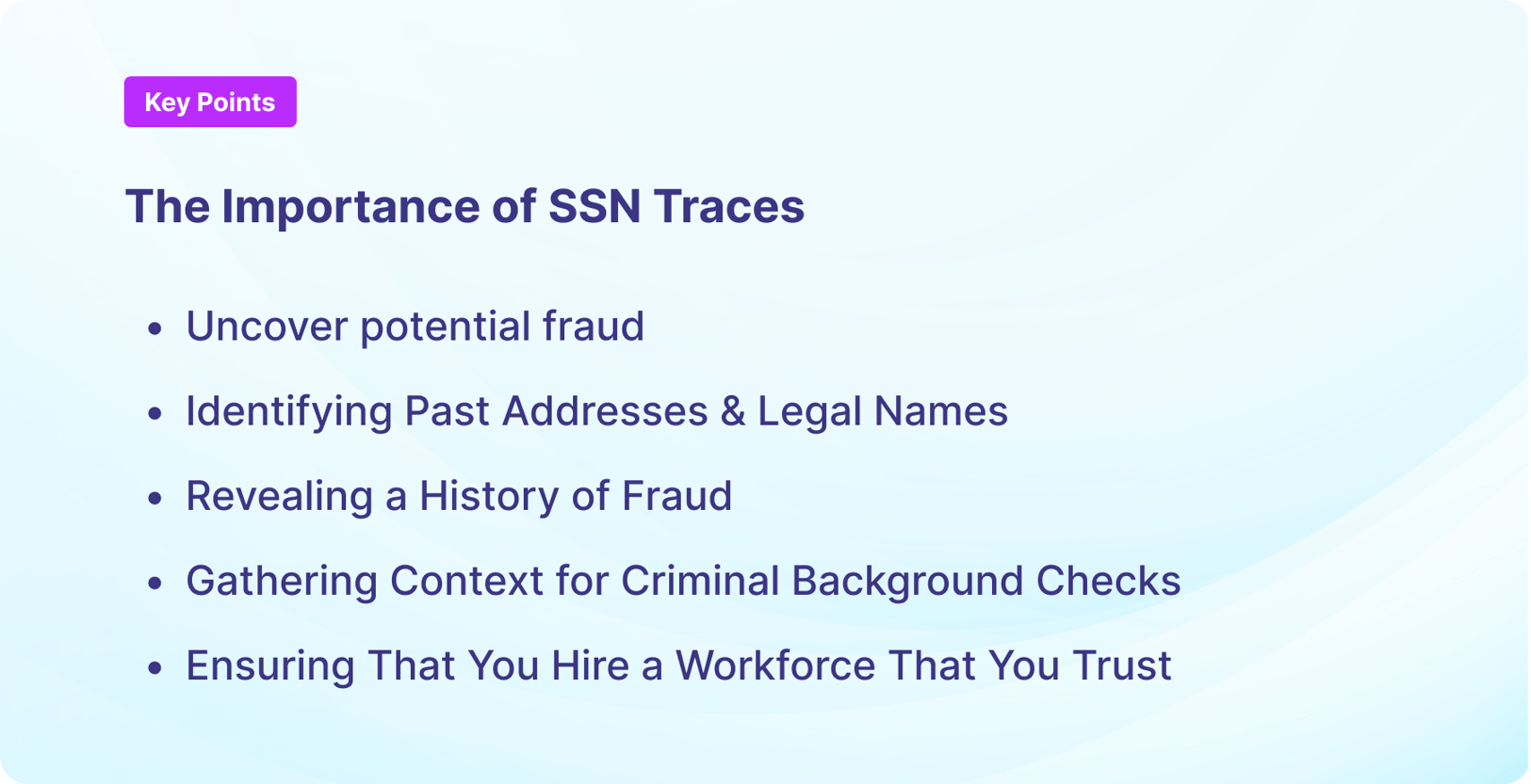 What Is an SSN Trace? Guide for HR & Talent Acquisition